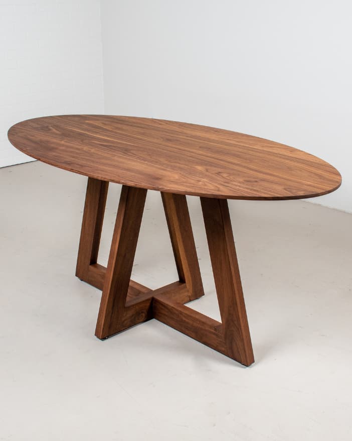 Midcentury Modern Table | Oval Wood Table | Loewen Design Studios