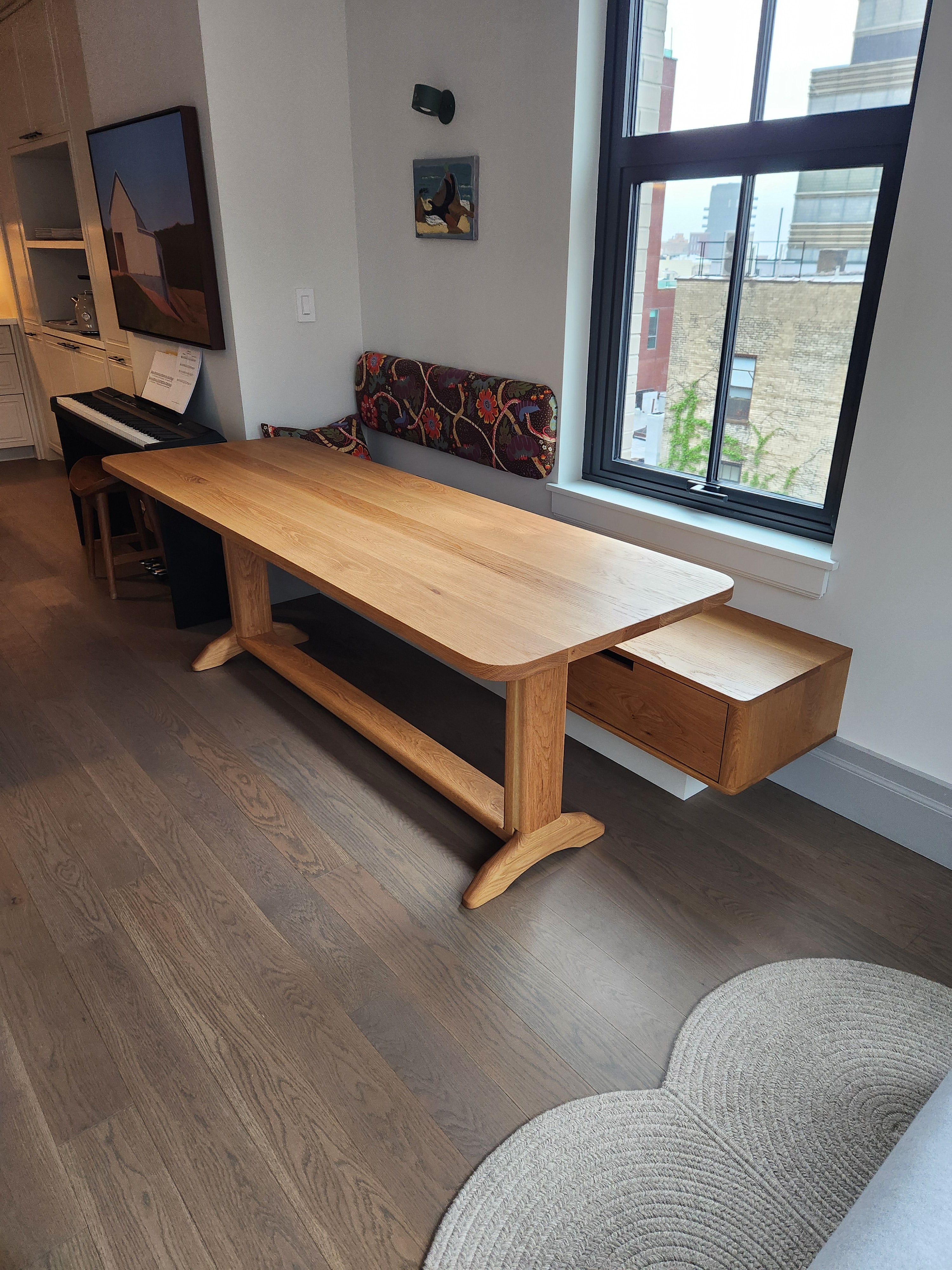 Custom Oak Table for Craig – Loewen Design Studios