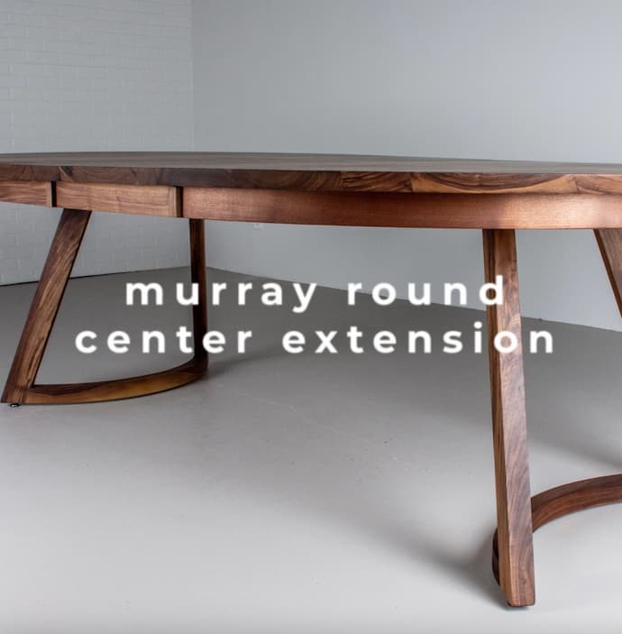 Round Extendable Table | Wood Dining Table | Loewen Design Studios