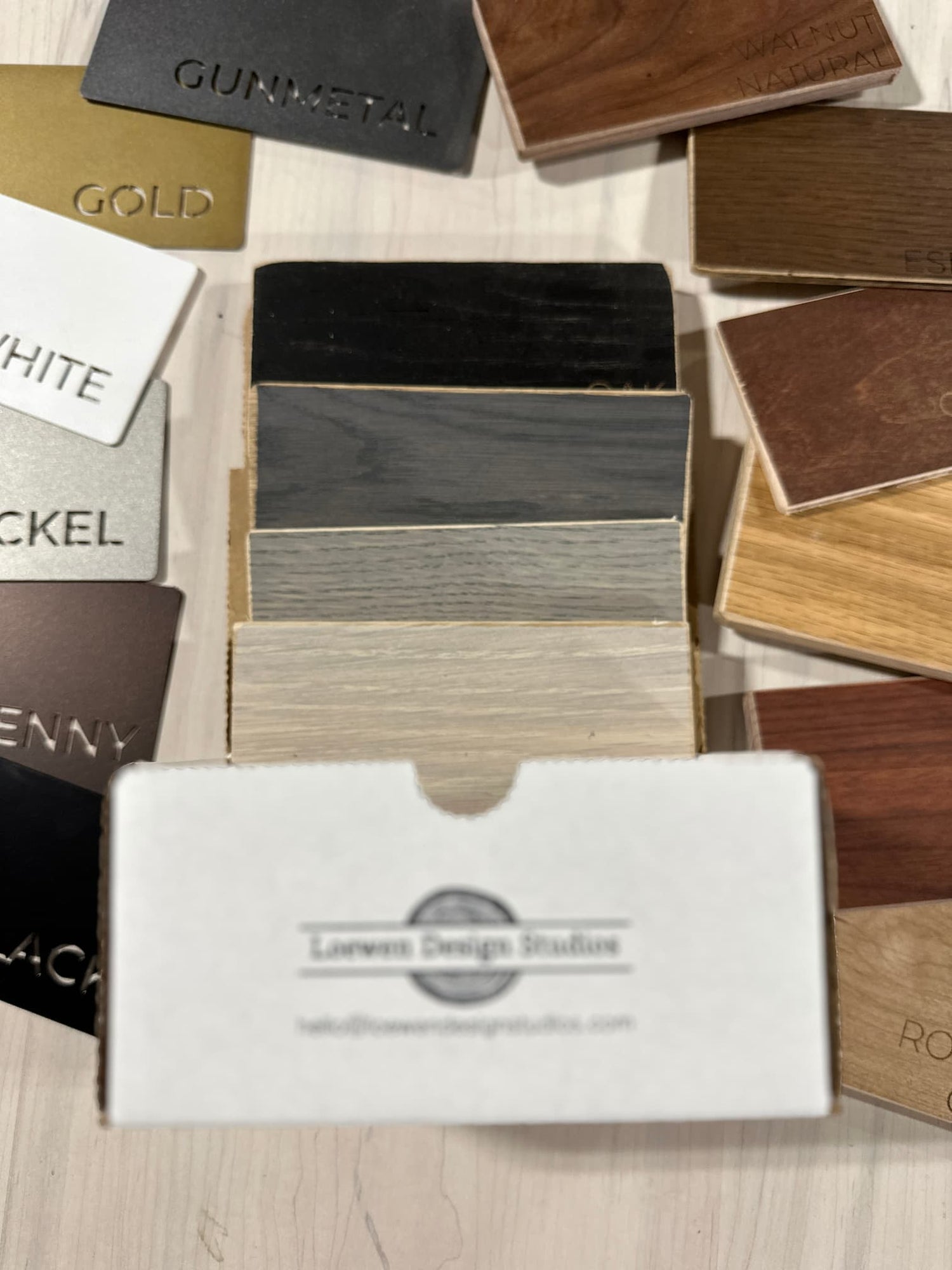 Wood Table Sample Swatches | Loewen Design Studios