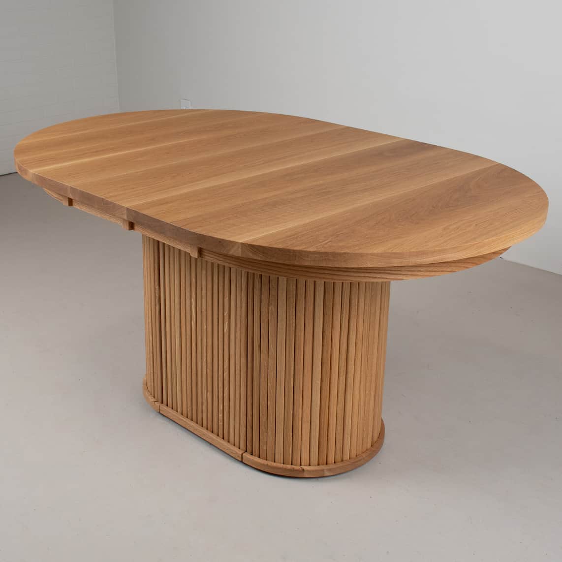 Extendable Oval Table | Wood Pedestal Table | Loewen Design Studios