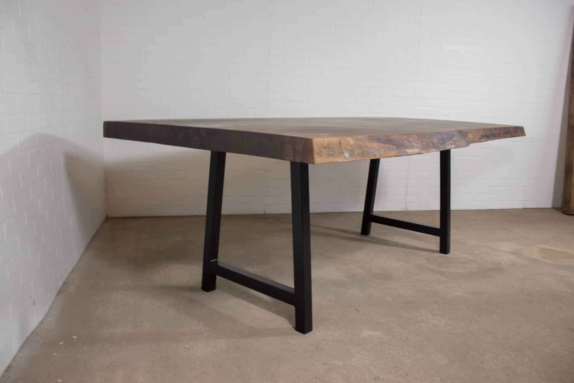 Custom Wood Table | Zionz Steel Legs | Loewen Design Studios