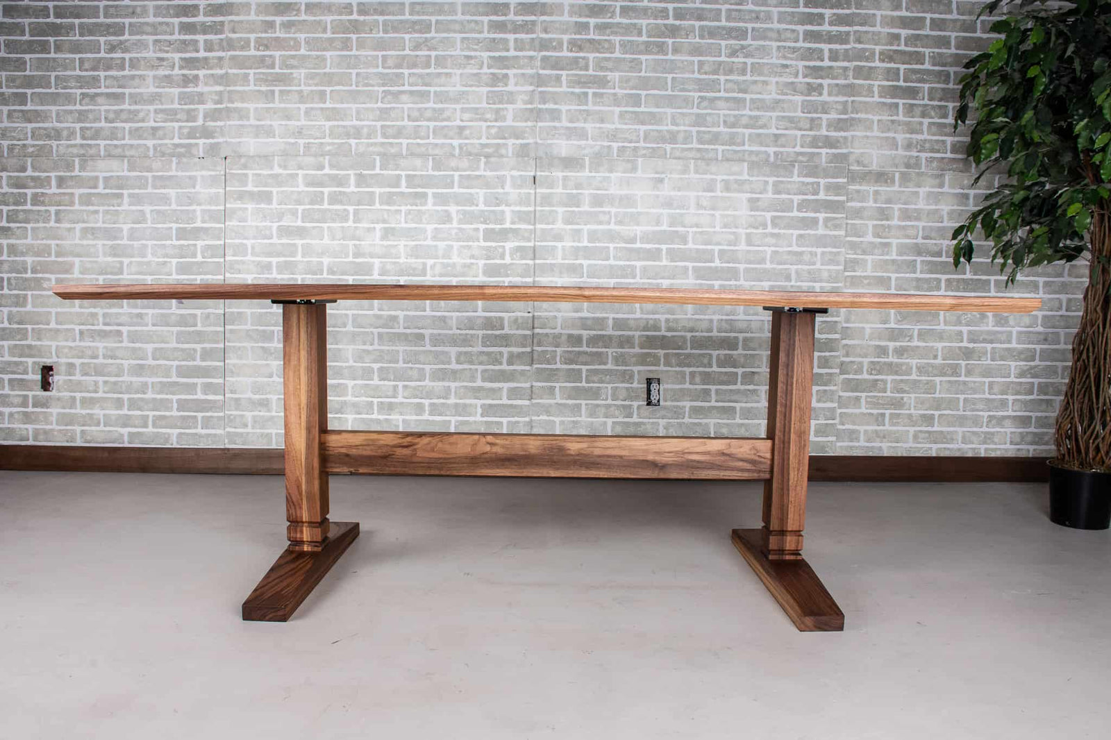 Wood Trestle Table | Trestle Dining Table | Loewen Design Studios